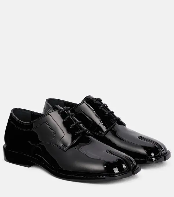 maison margiela tabi leather derby shoes