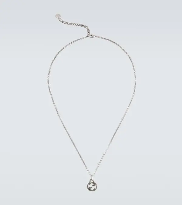 Gucci Interlocking G Pendant Necklace - Silver