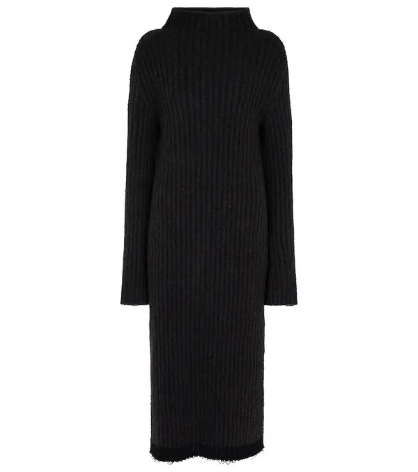 the row knit dress THE ROW Anibale Cashmere Long Sweater Dress