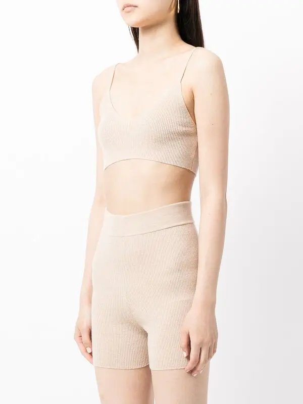 Cashmere In Love Alessi Knitted Cashmere Bralette - White