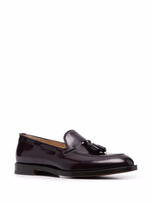 SCAROSSO William Leather Loafers - Purple