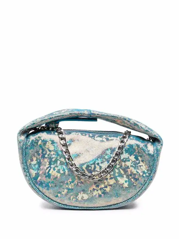 By Far Cush Baby Hologram Bag - Blue | Editorialist