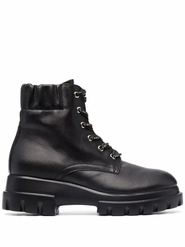Agl Maxine Lux Lace-up Boots - Black