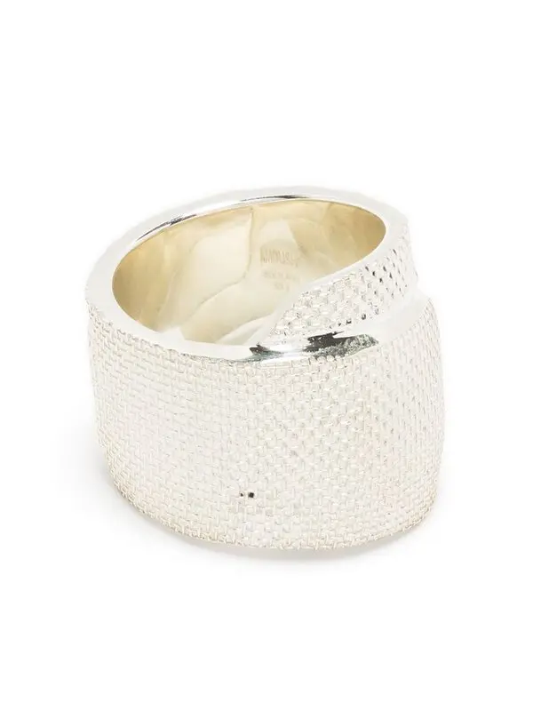 Ambush Engraved Tape Ring In Silver - 52% Off | Editorialist 