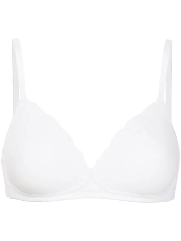 Hanro Lace-detail No-wire Bra