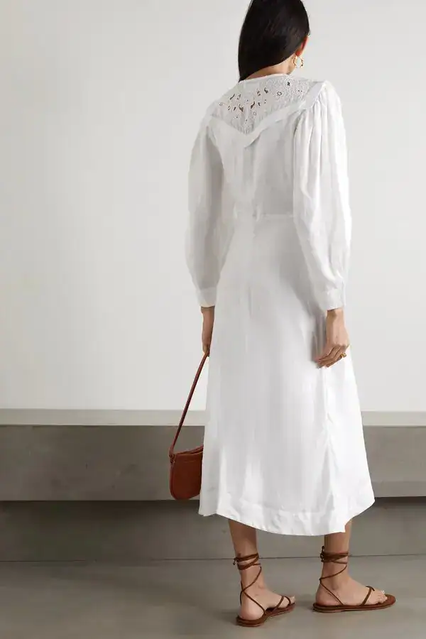 bohemian a line wedding dress ZAPAKA Women Deep V-neck Simple Boho Wedding Dress with Slit A Line Bridal Dress, Ivory / US4 main image 1