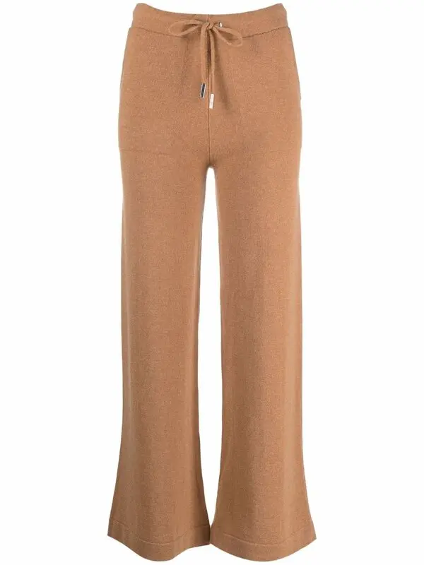 Eleventy Knitted Wide-leg Trousers