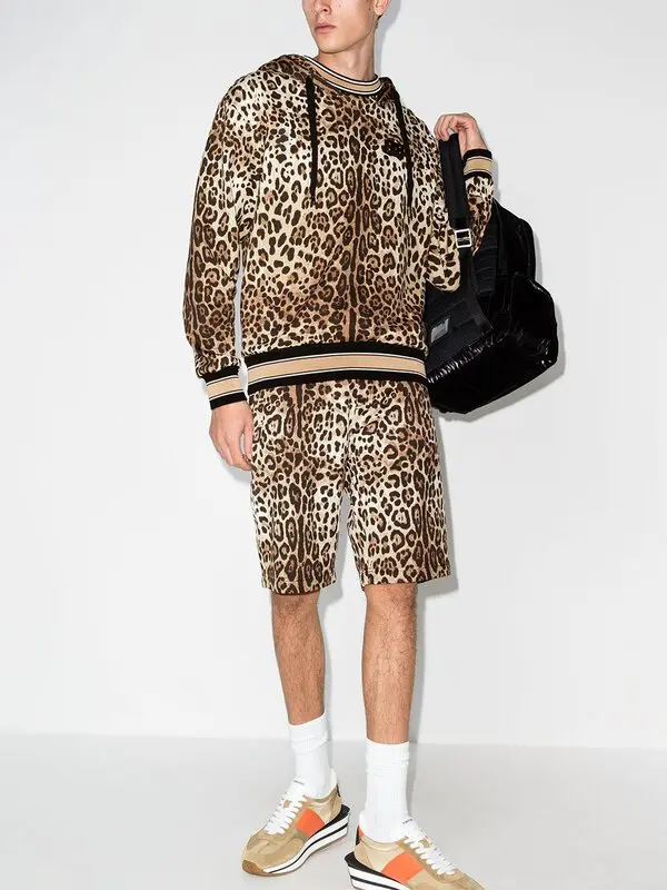 Dolce & Gabbana Leopard Print Hoodie
