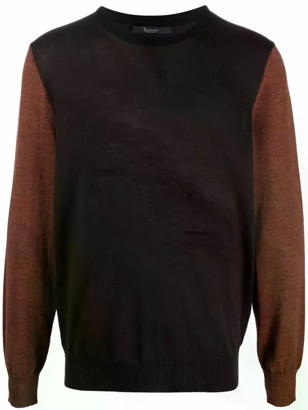 BILLIONAIRE Colour-blocked Wool Jumper