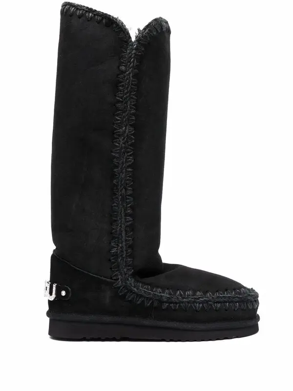 Mou Whipstitched Sheepskin Boots