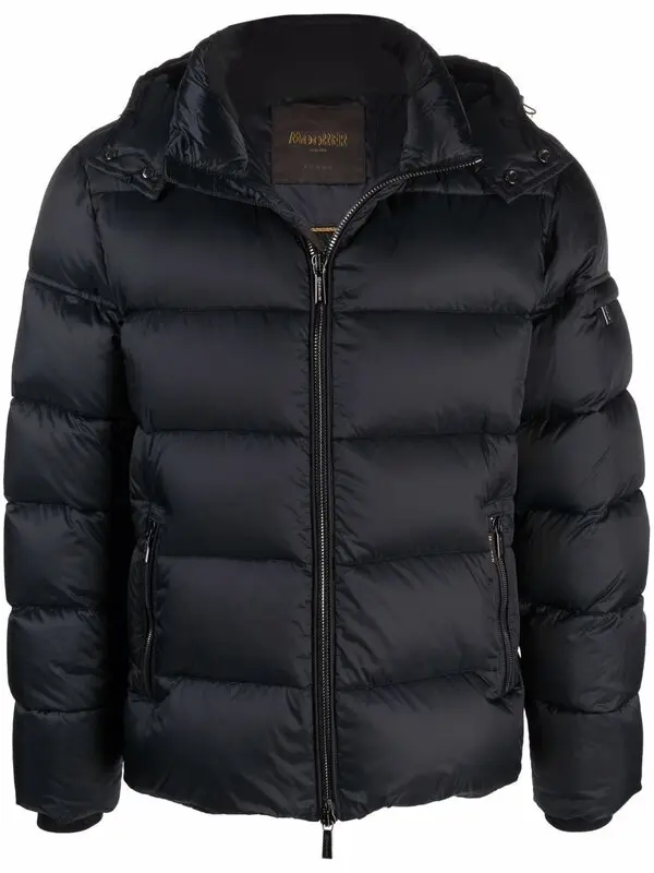 MOORER Feather-down Puffer Jacket - Blue