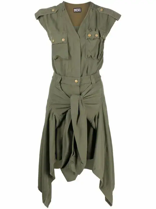 green utility shirt dress Utility Dress main image 0