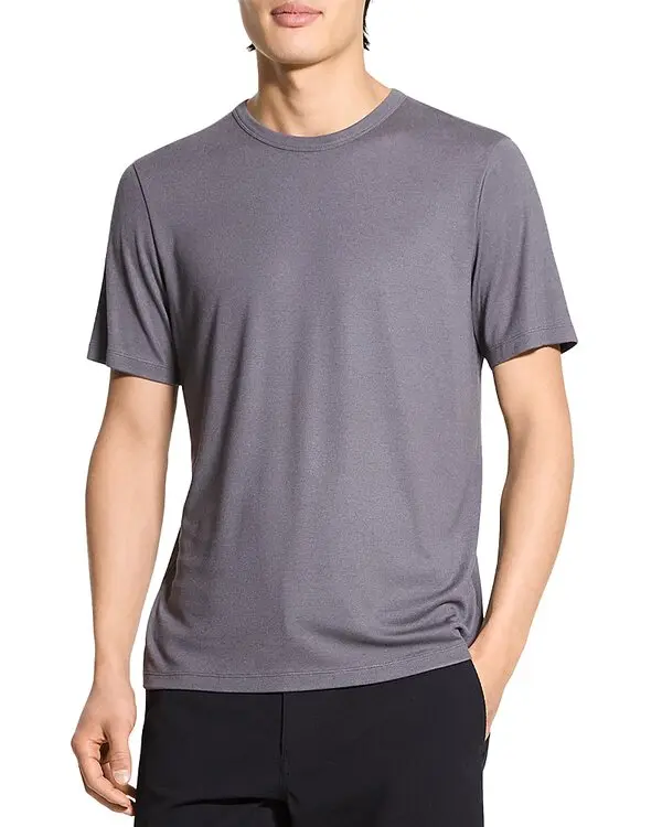 Theory Essential Tee In Modal Jersey - Carbon