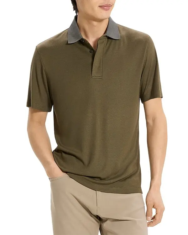 Theory Kayser Modal Jersey Polo - Duffle