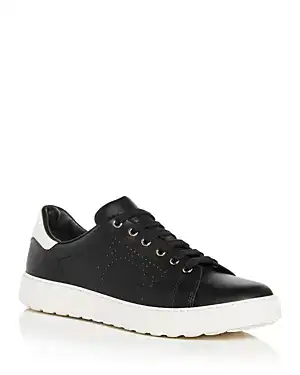 Salvatore Ferragamo Men\'s Pierre Low Top Sneakers US 10 D Black Leather Shoes New Salvatore Ferragamo Leather Low Top Men Pierre Sneaker  main image 2