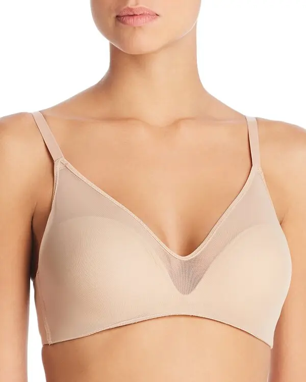 Le Mystère Sheer Illusion Wireless Bra - Natural