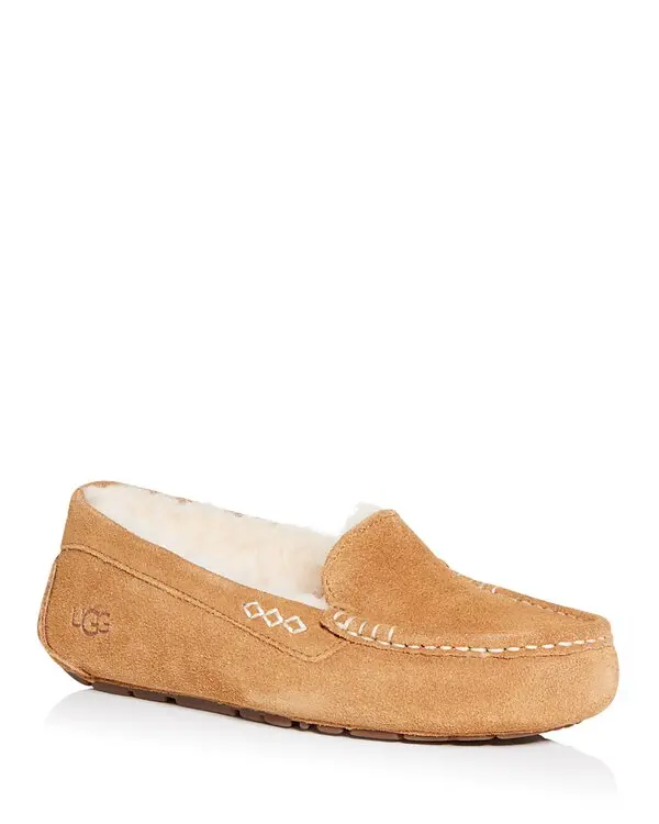 UGG Ansley Moc Toe Slippers - Chestnut