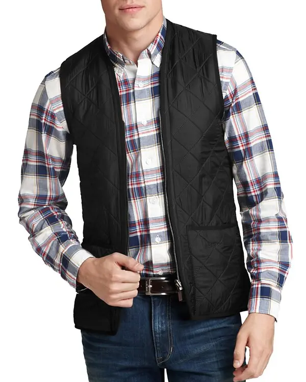 Barbour Polarquilt Waistcoat Zip In Liner - Black