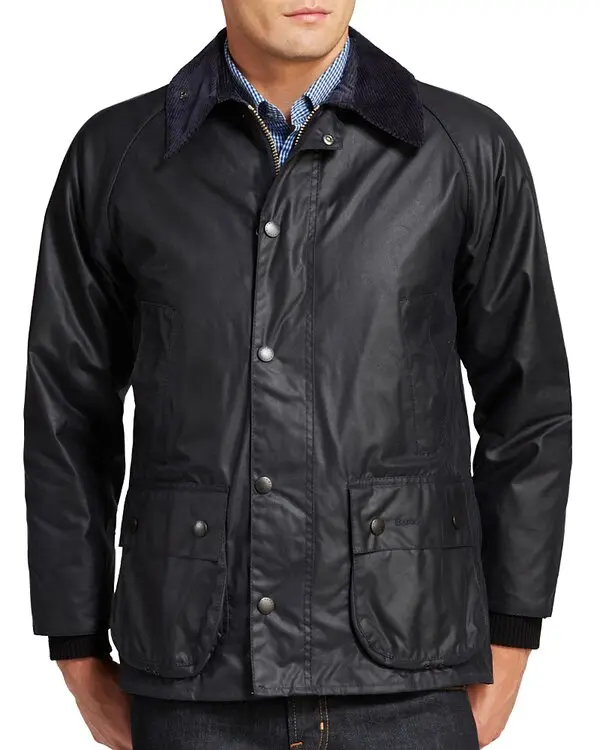 Barbour Classic Bedale Waxed Cotton Jacket - Navy