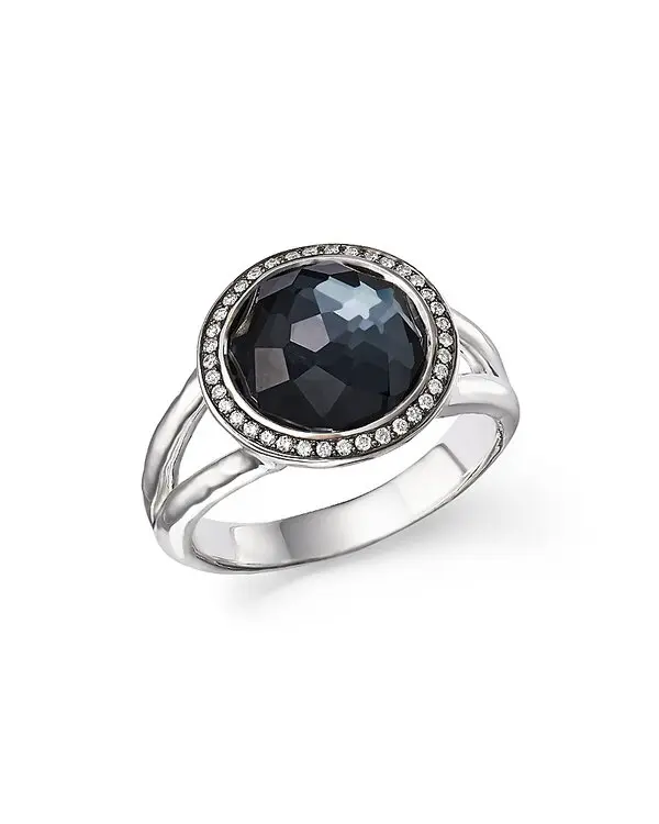 Ippolita Stella Ring In Sterling Silver - Black/silver