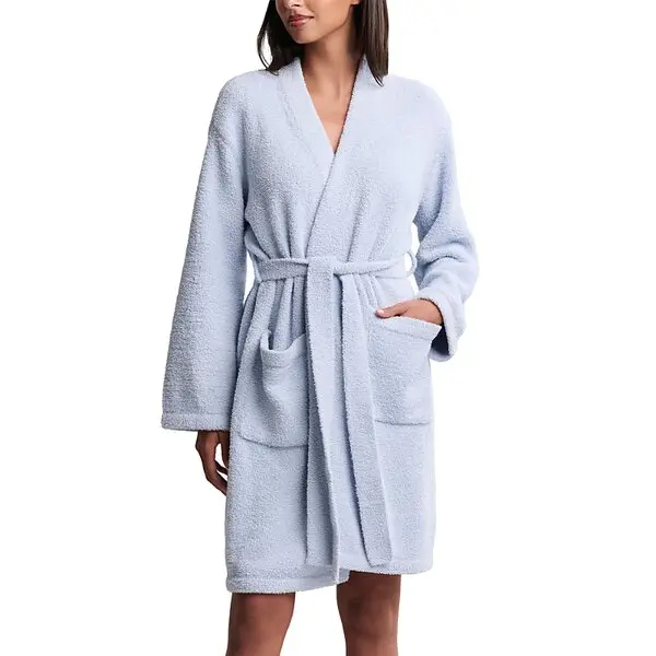 Barefoot Dreams Cozychic Solid Robe - Snow Drop