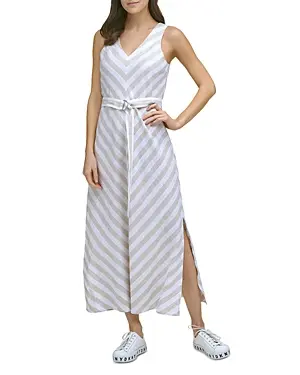 fitted lace wedding dress Vienna Slinky Cut Out Maxi Dress - White main image 0