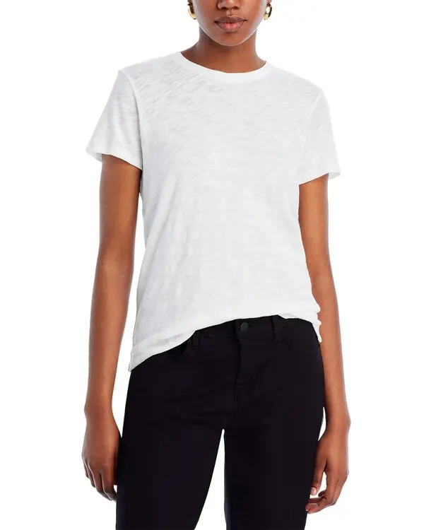 ATM Anthony Thomas Melillo Schoolboy Crewneck Tee - White