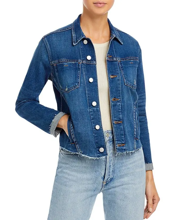 L'Agence Janelle Slim-fit Denim Jacket - Authentique
