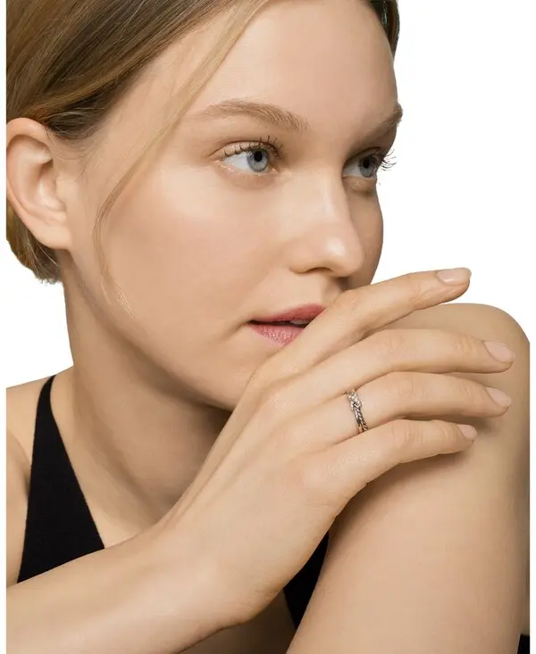 David Yurman Sterling Petite X Ring - Silver