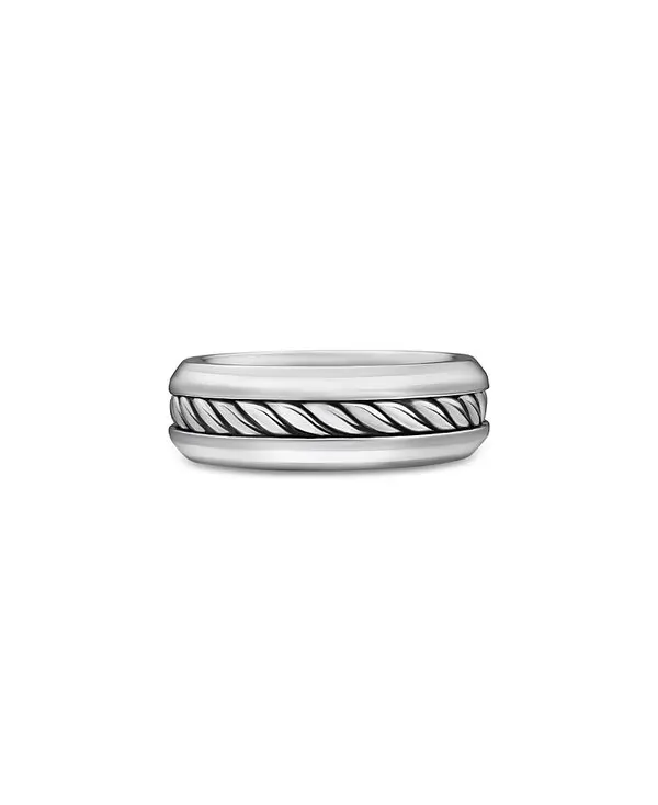 David Yurman Cable Classic Band Ring - Silver