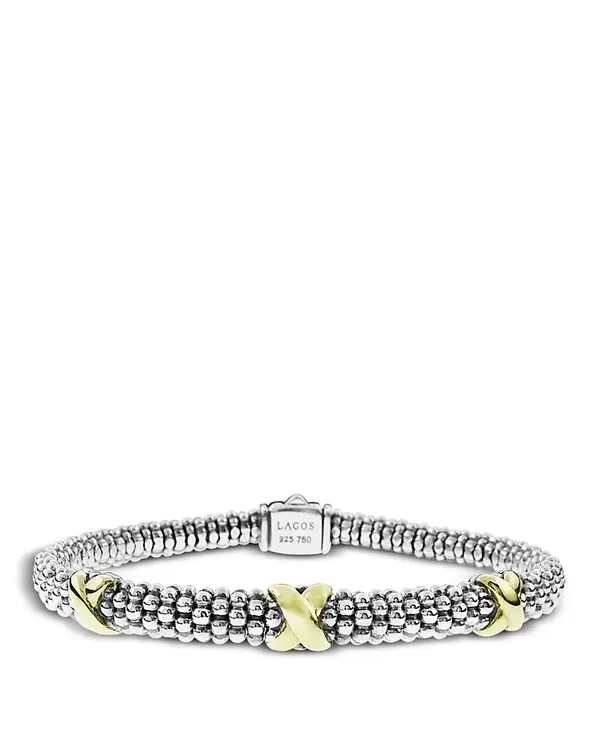Lagos 18k Gold And Sterling Silver Embrace Rope Bracelet - Gold/silver
