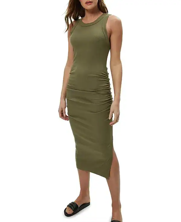 knee length dresses for ladies Wren Ribbed Midi Dress main image 0