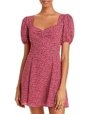 strapless open back dress Luna Halter Dress- Red – IMBUE main image 0