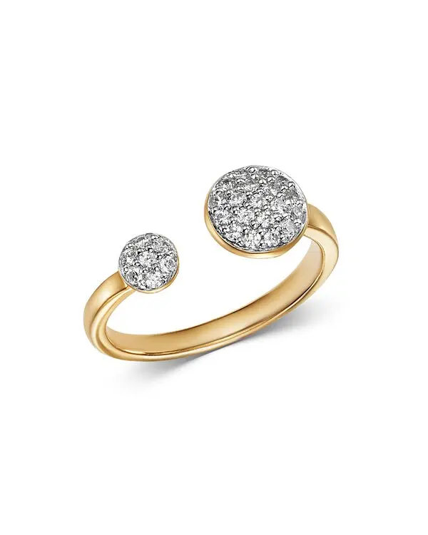 Bloomingdale'S Pave Diamond Open Ring In 14k Yellow Gold