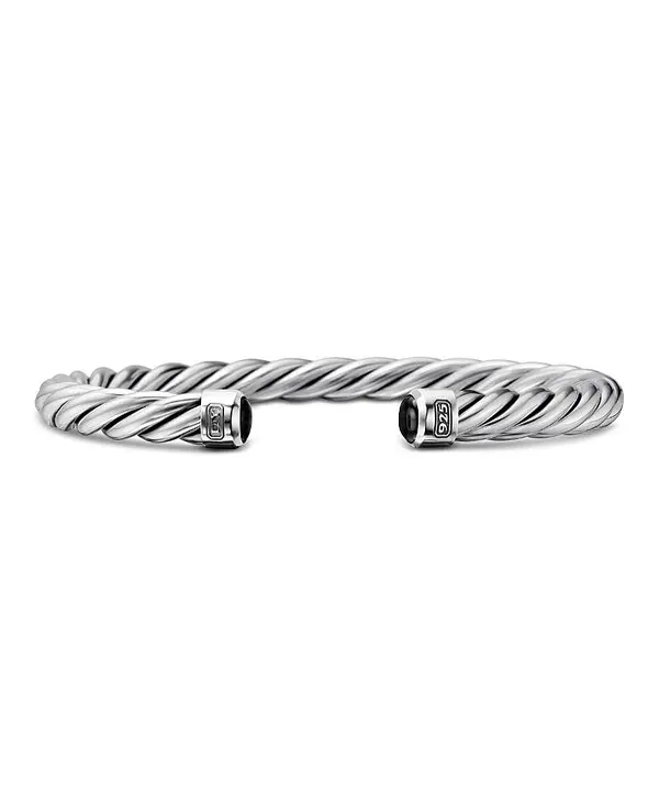 David Yurman Cable Classic Cuff Bracelet - Black Onyx