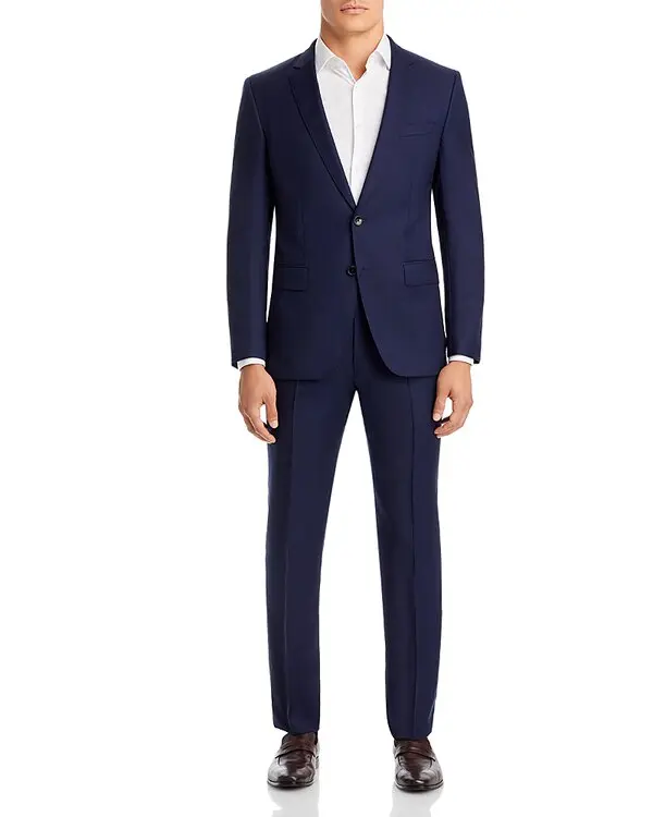 Hugo Boss Huge/genius Solid Slim Fit Suit - Navy