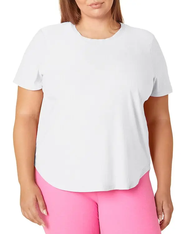 Beyond Yoga Plus On The Down Low Bopo Tee - Cloud White