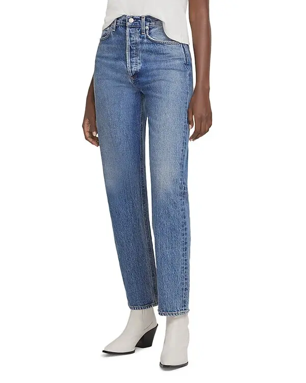 AGOLDE 90's Pinch Waist High Rise Straight Leg Jeans