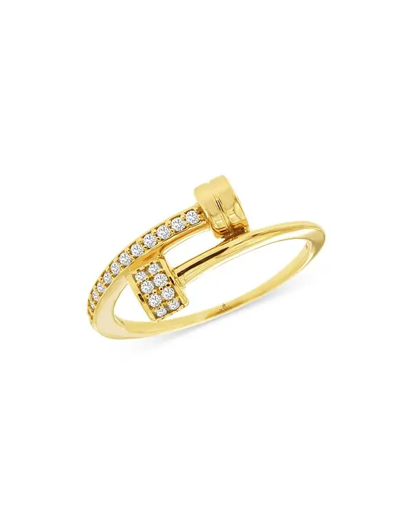 Bloomingdale'S Diamond Bypass Ring