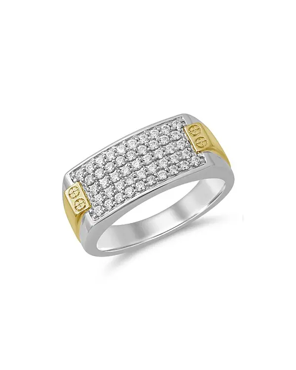 Bloomingdale'S Diamond And Two Tone Ring, 0.75 Tcw