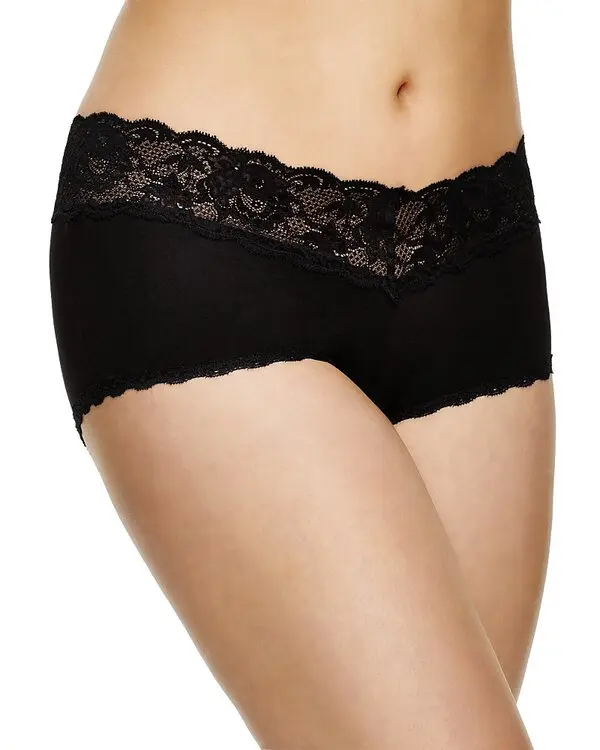 Cosabella Plus Never Say Never Cheekie Hotpant - Black