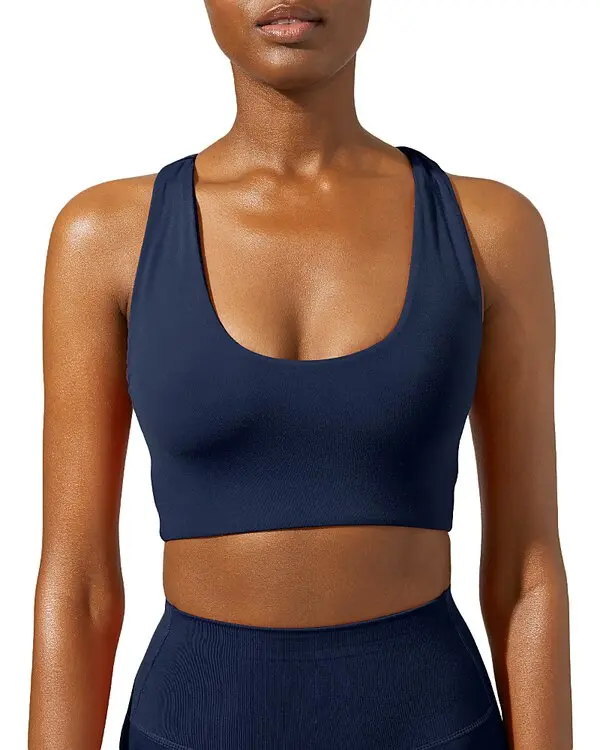Splits59 Sara Airweight Racerback Sports Bra - Indigo