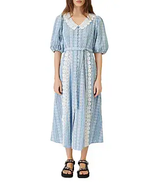 maje roseray lace midi dress Maje Roseray Lace Midi Dress  evaChic