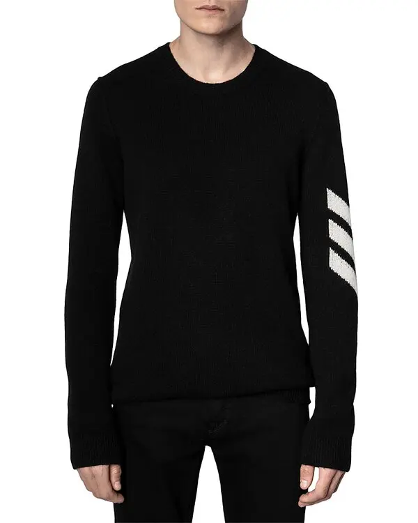 Zadig&Voltaire Kennedy Cashmere Chevron Sweater - Noir