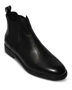 New! AllSaints Black Men\'s Harley Pull On Chelsea Boot 10 US DD480A AllSaints main image 3