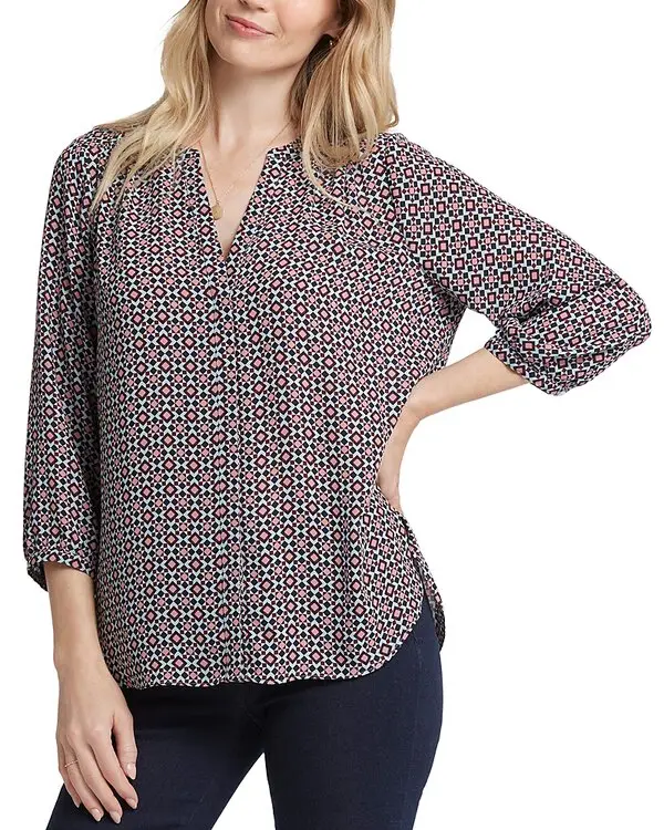 NYDJ Pintuck-back Blouse - Pinnacle
