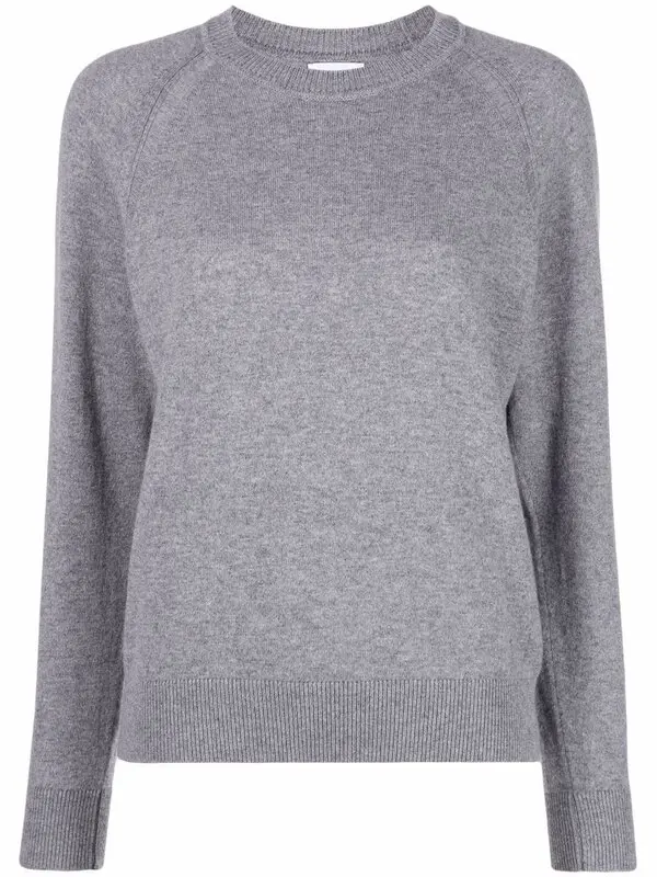 BARRIE Long-sleeved Cashmere Pullover - Grey