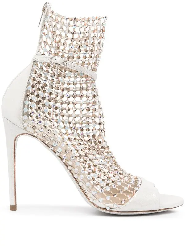 Rene Caovilla Bead-embellished Ankle Boots