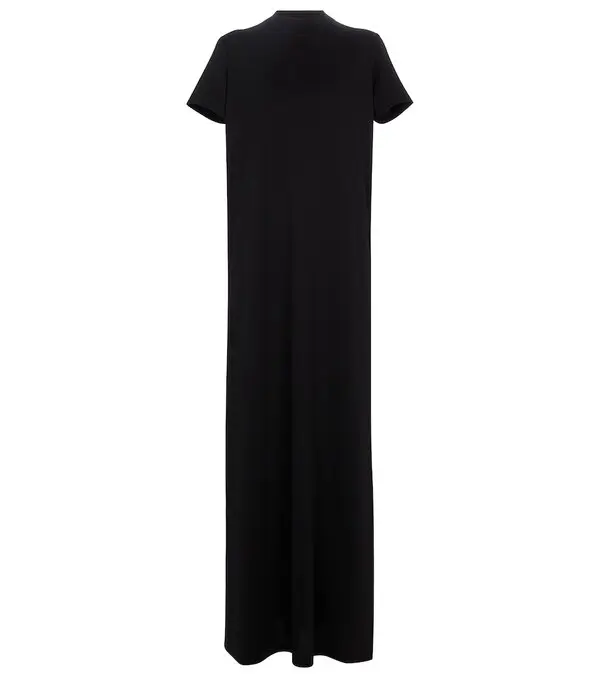 The Row Dolores Cotton Jersey Maxi Dress - Black | Editorialist