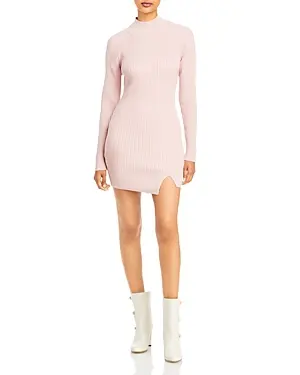 knee length dresses for ladies Bardot Striped Crochet Mini Dress main image 1